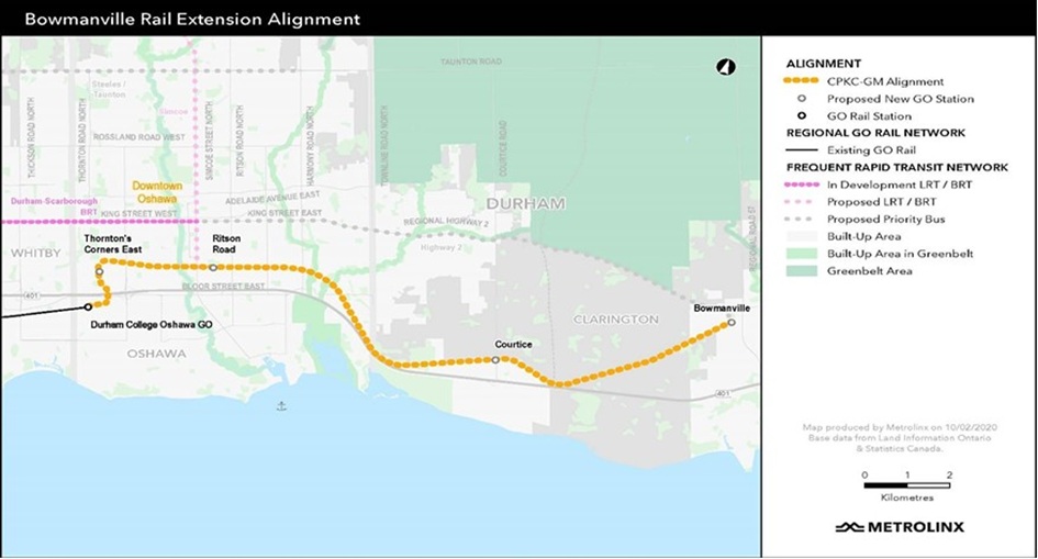 GO train extension geotech works to end December - Durham Post